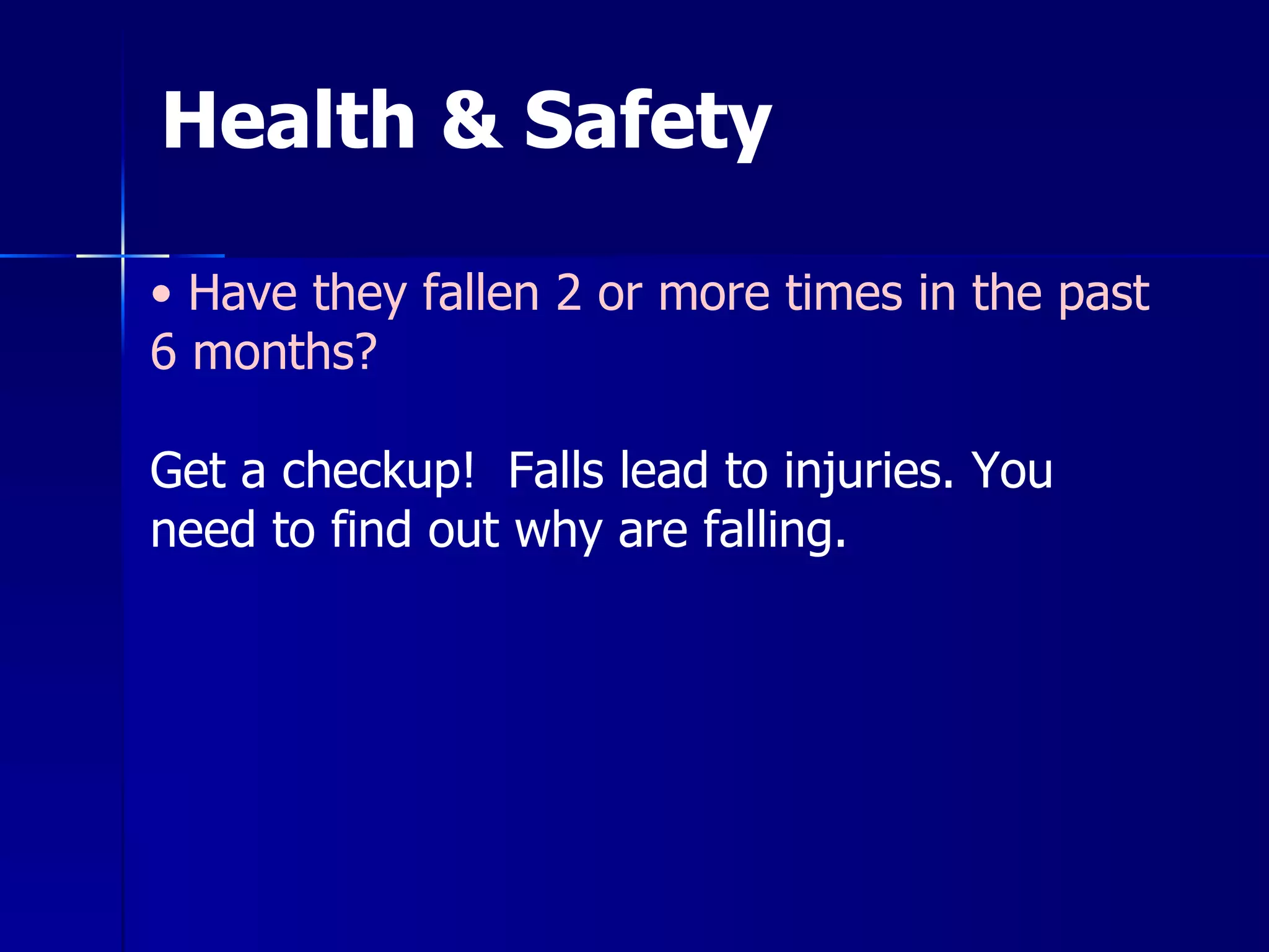 Senior Fall Prevention | PPT