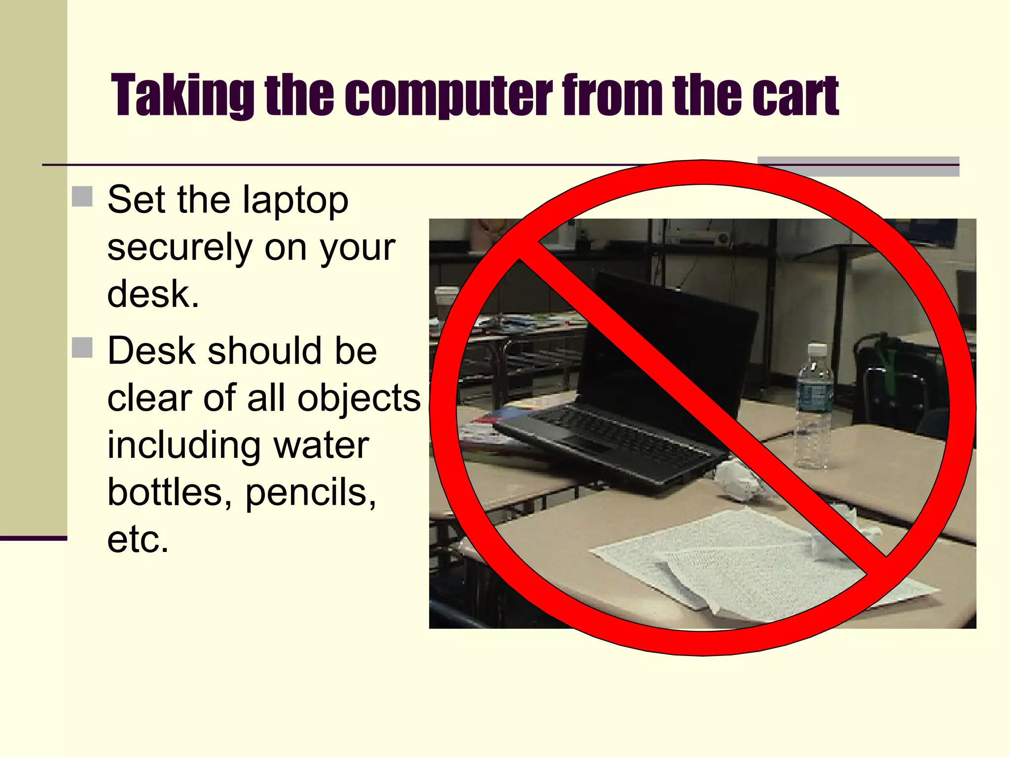 Senior High Laptop Lab Guidelines | PPT