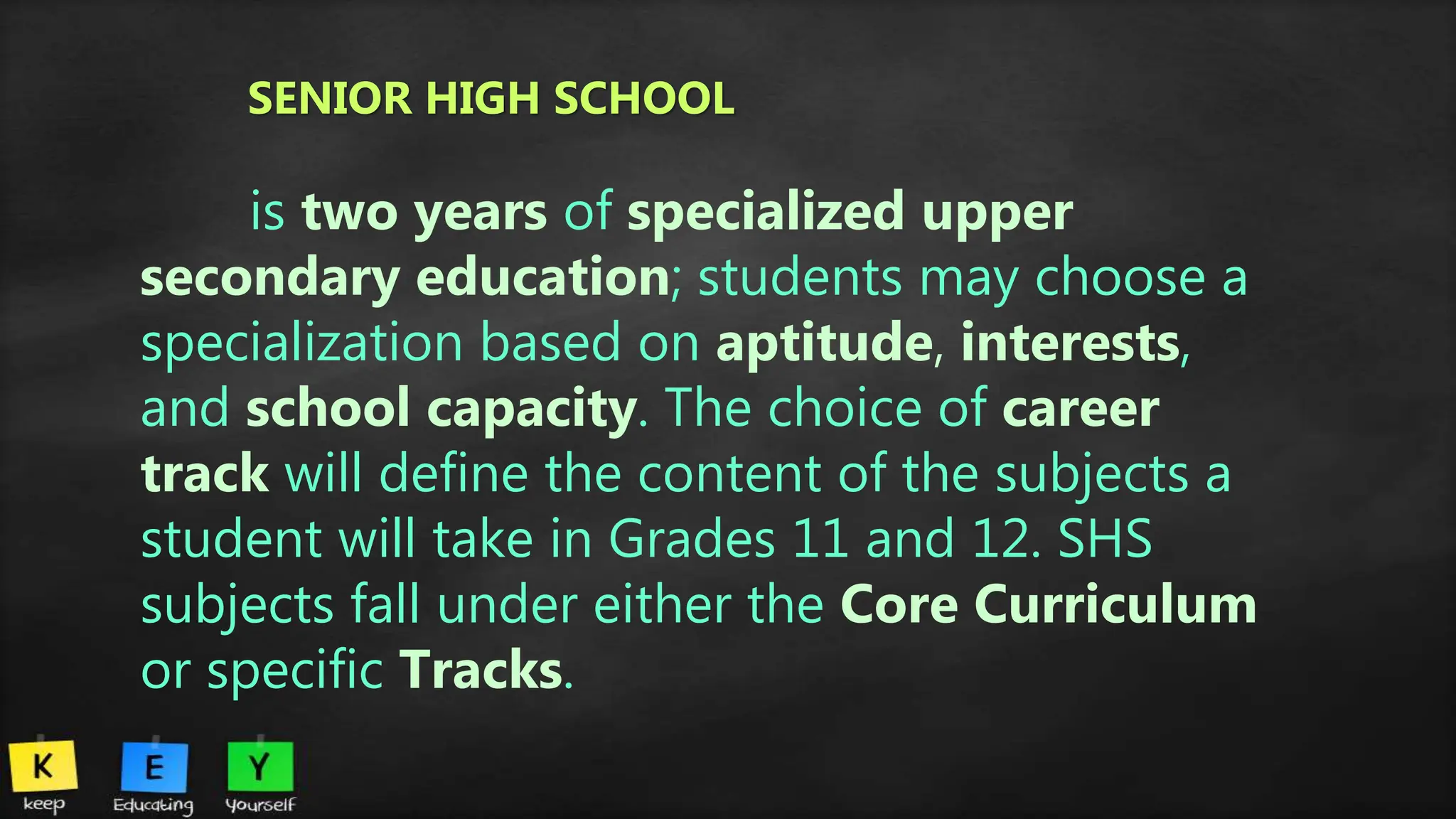 SENIOR HIGH SCHOOL.pptx strands track and other basic i formation | PPTX