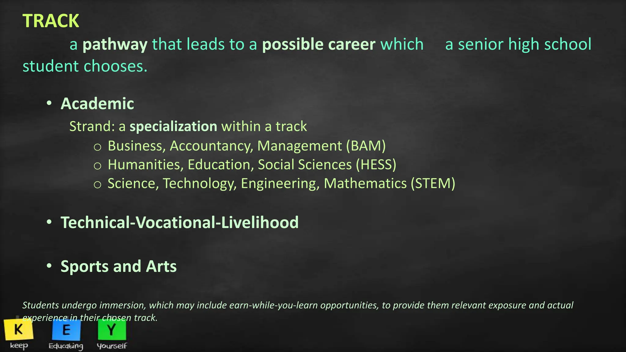 SENIOR HIGH SCHOOL.pptx strands track and other basic i formation | PPTX