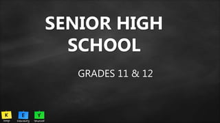 SENIOR HIGH SCHOOL.pptx strands track and other basic i formation | PPTX