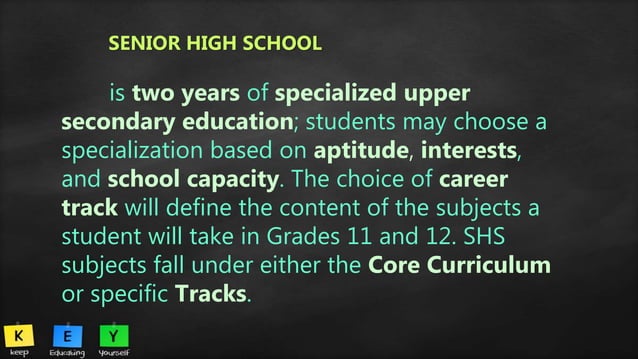 SENIOR HIGH SCHOOL.pptx strands track and other basic i formation | PPTX