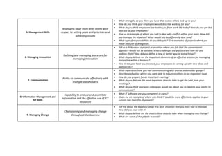 Senior management-interviews-sample-interview-questions | PPT