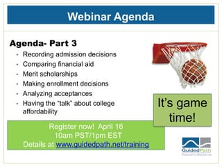 Engaging Students: Seniors Part 3 (GuidedPath Best Practices Series) | PPT