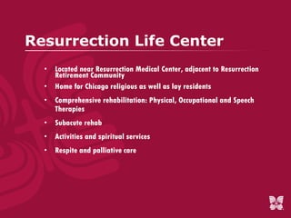 Resurrection Senior Services | PPT | Eldercare | Family and Relationships
