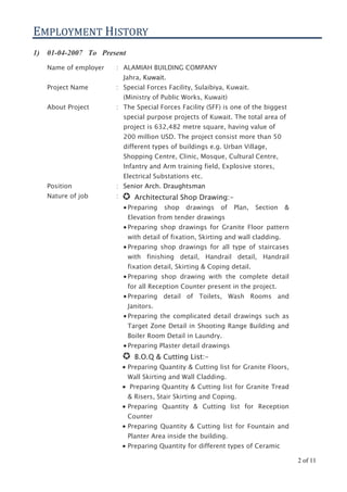 Senior Architecture Draughtsman Auto Cad Draftsman Shopdrawing Cv Good ...
