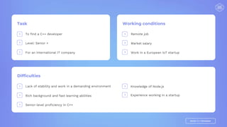Senior C++ Developer | PPTX | Web Development | Internet