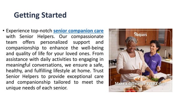 Senior Helpers in-home companion care services | PPT