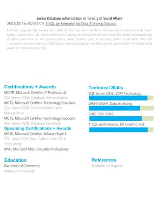 Senior database administrator | DOCX