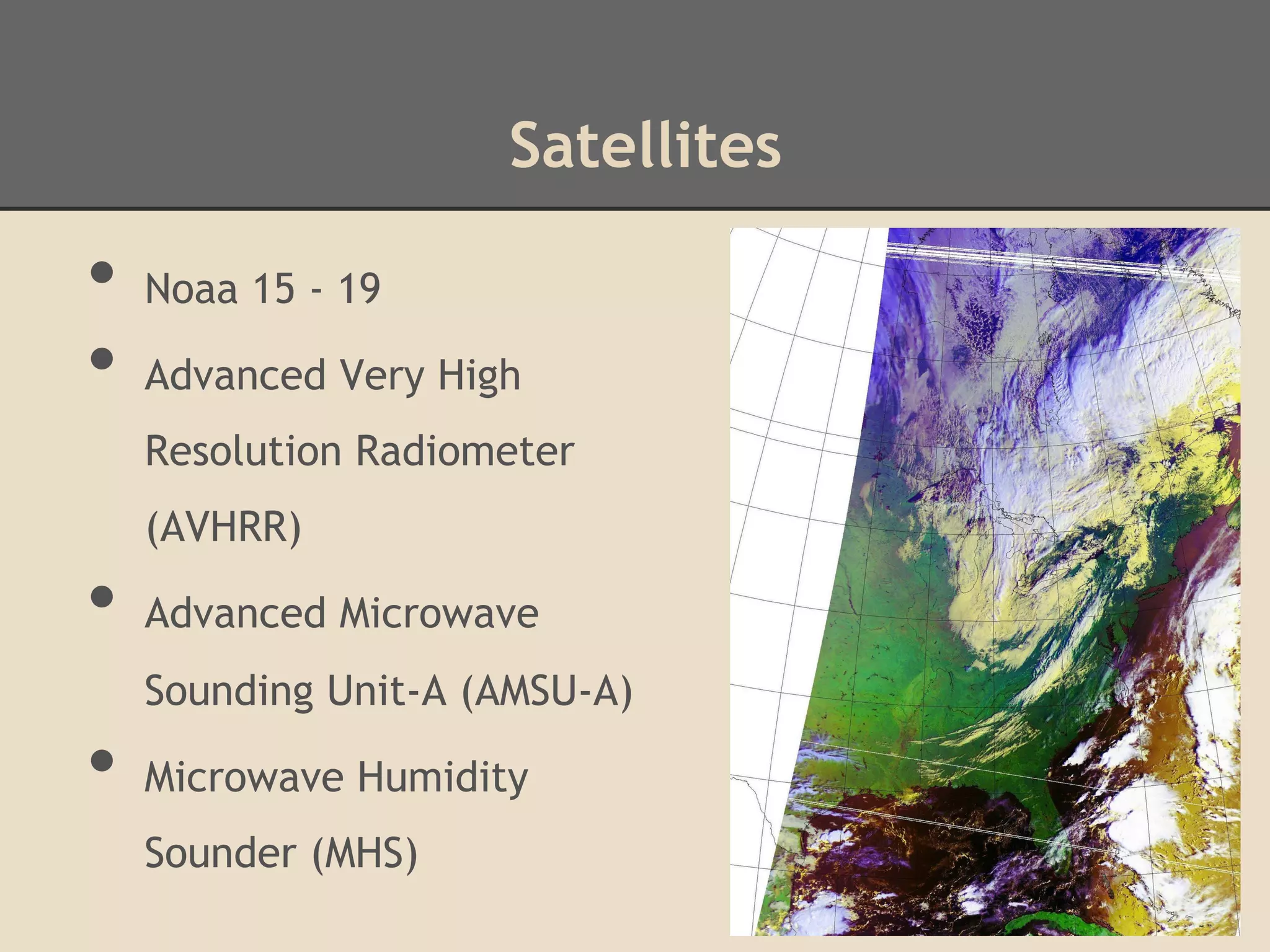 Satellite Imagery: Acquisition and Presentation | PDF