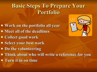 Senior Exit Portfolio Introduction | PPT