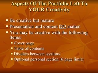 Senior Exit Portfolio Introduction | PPT