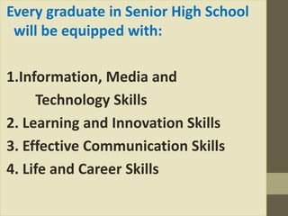 Senior high school ms curriculum | PPTX