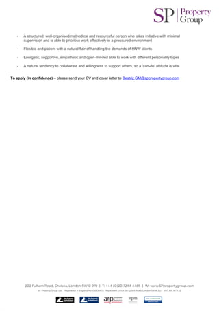 Senior Home Manager - Job Description | PDF