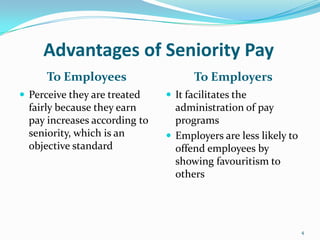 Seniority & Longevity Pay by Dr. G C Mohanta | PPTX