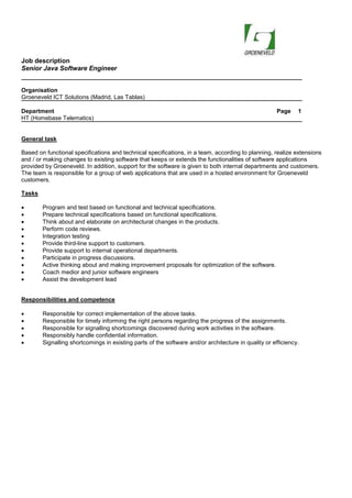 Senior java software in Madrid | PDF