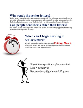 2014 Senior Letters Information | DOCX