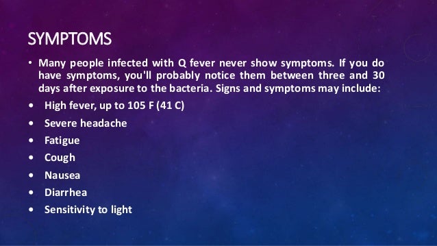 Senior nurse lecture series q fever