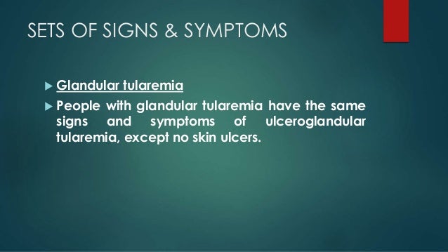 Senior nurse lecture tularemia