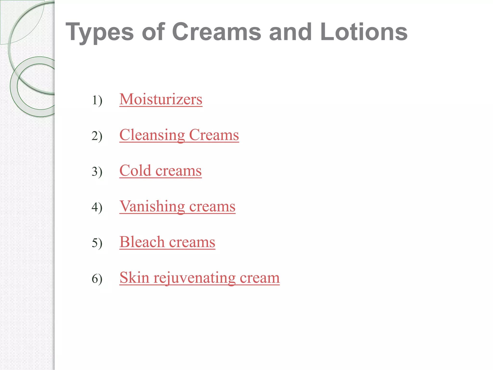 Chemistry of Cosmetics | PPT