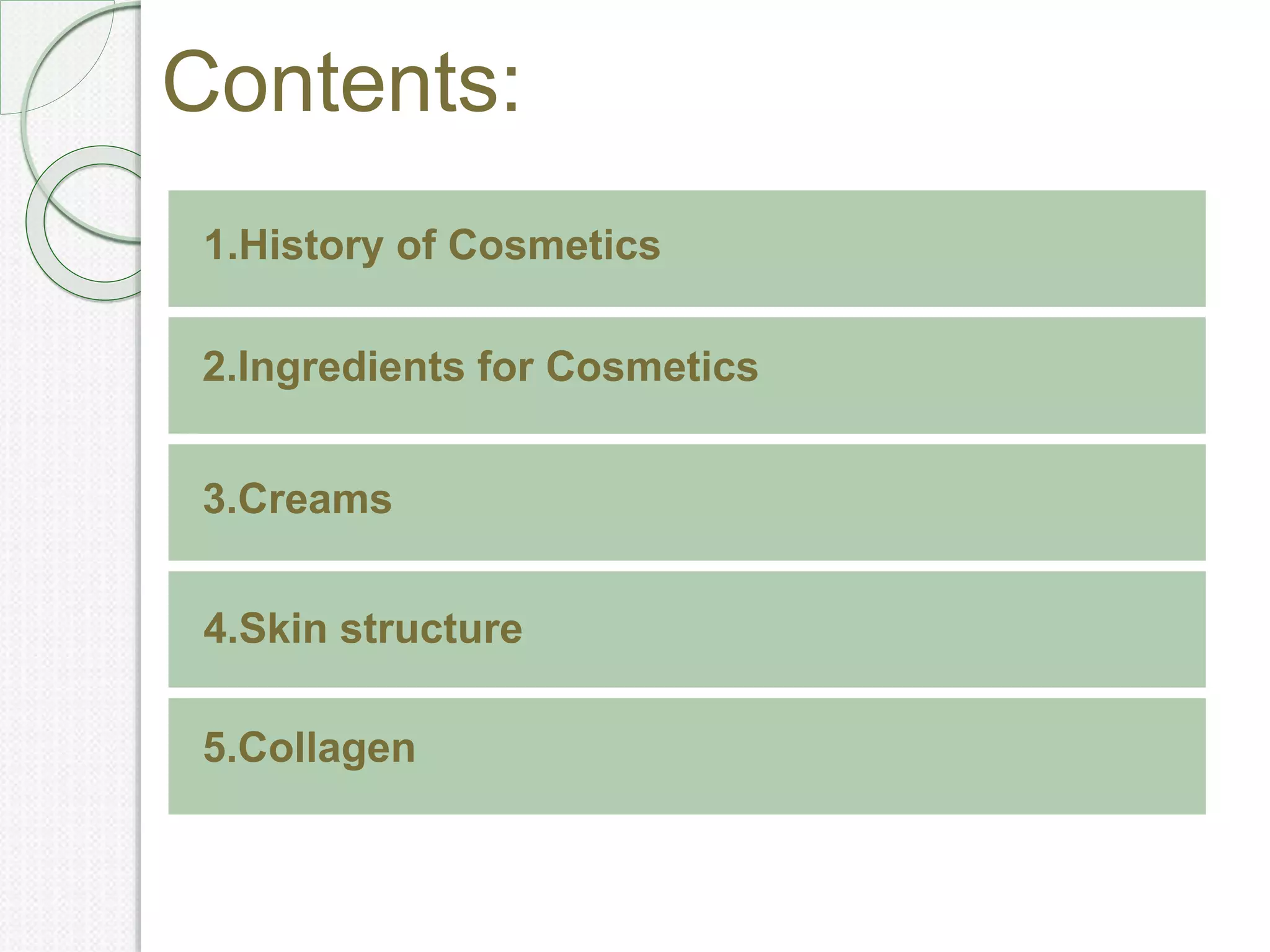 Chemistry of Cosmetics | PPT