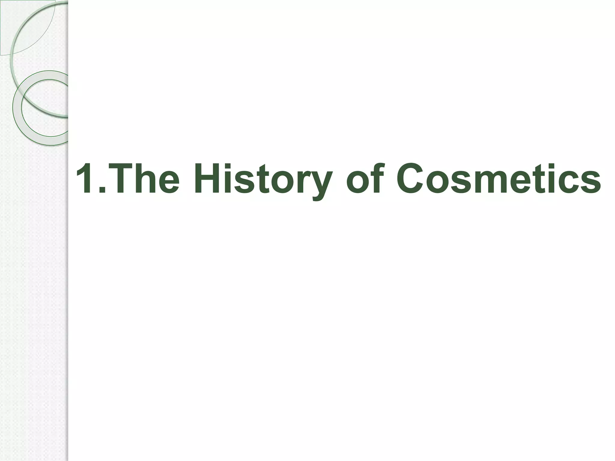 Chemistry of Cosmetics | PPT