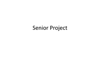 Senior project | PDF