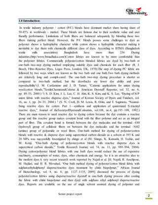 PC blend dyeing | DOCX