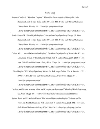 Daniel Barcus Engine Research Paper | DOCX