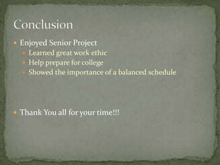 Senior Project Presentation | PPTX