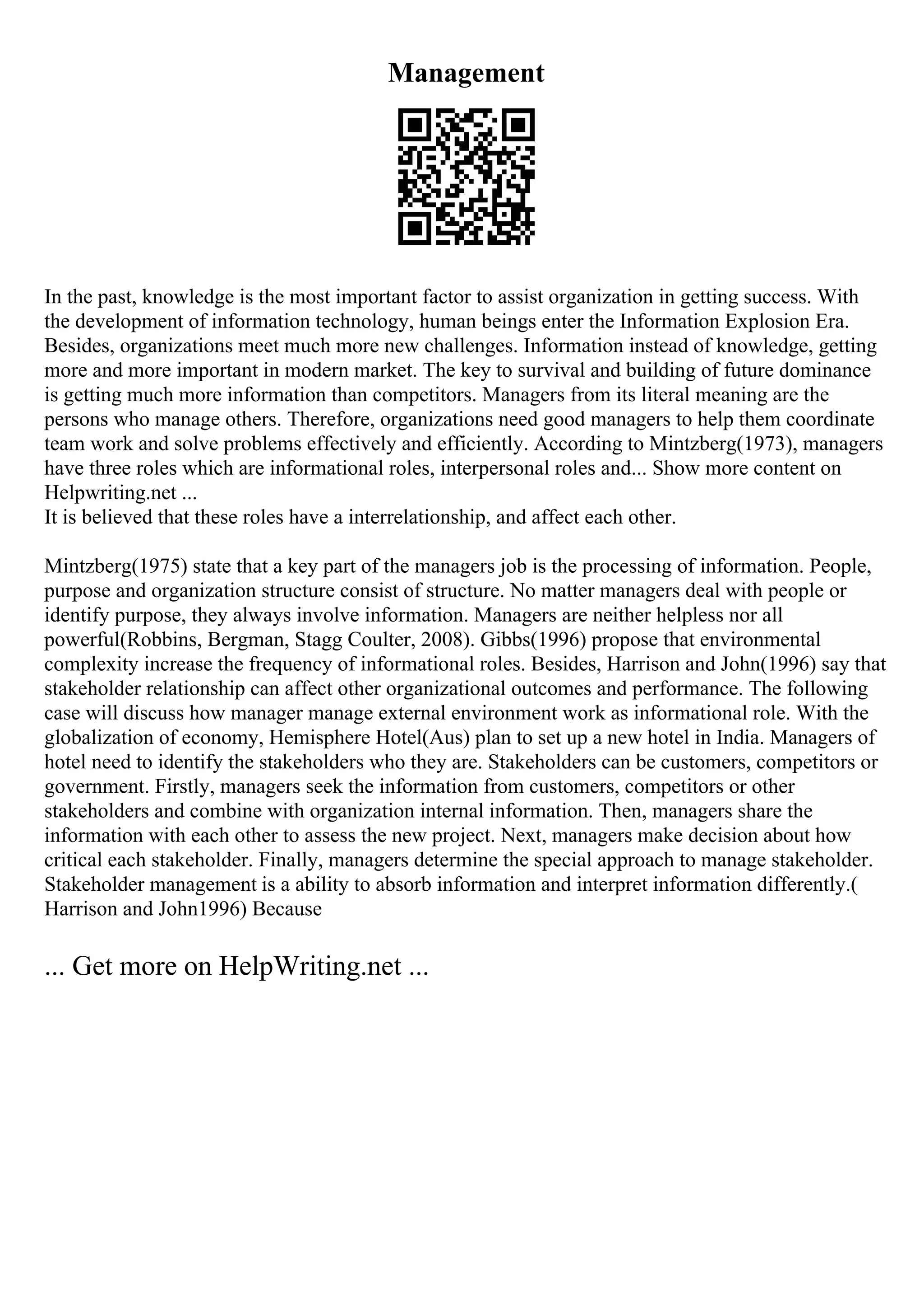 Senior Project Reflective Essay Examples | PDF