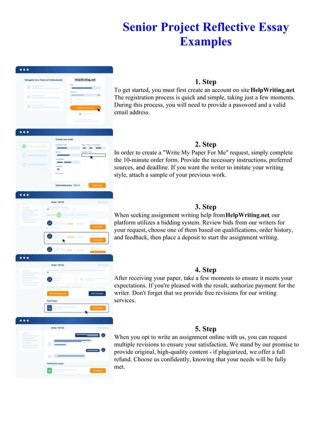 Senior Project Reflective Essay Examples | PDF
