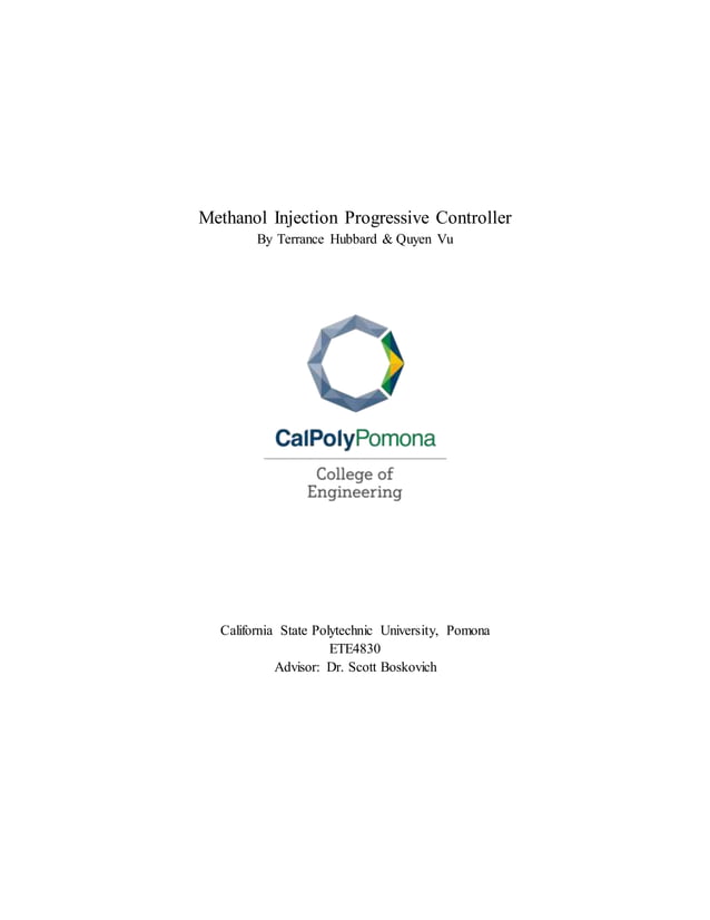 Senior Project: Methanol Injection Progressive Controller | PDF