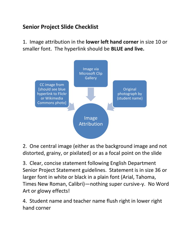 Checklist for Assessing Senior Project Commitment Slide | PDF