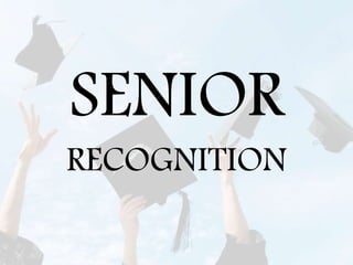 Congrats to our seniors! | PPTX | College Sports | Sports