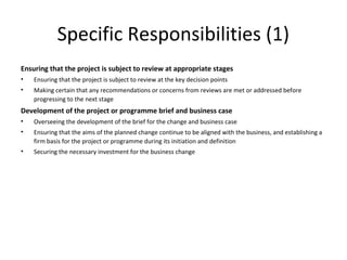 Senior responsible owner onboarding information pack | PPT