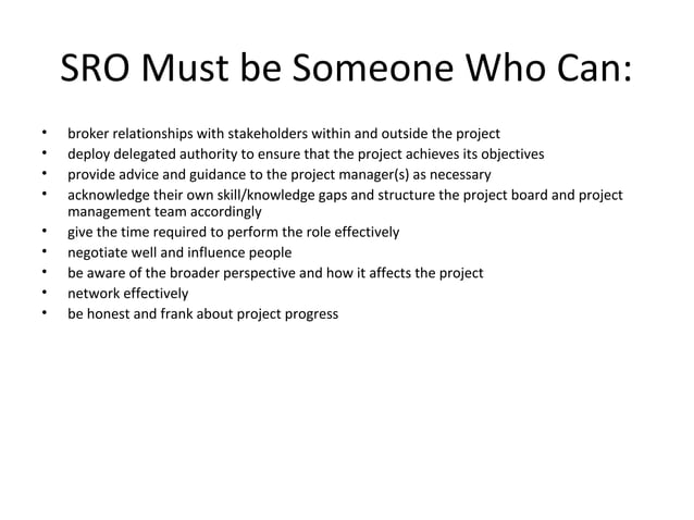 Senior responsible owner onboarding information pack | PPT