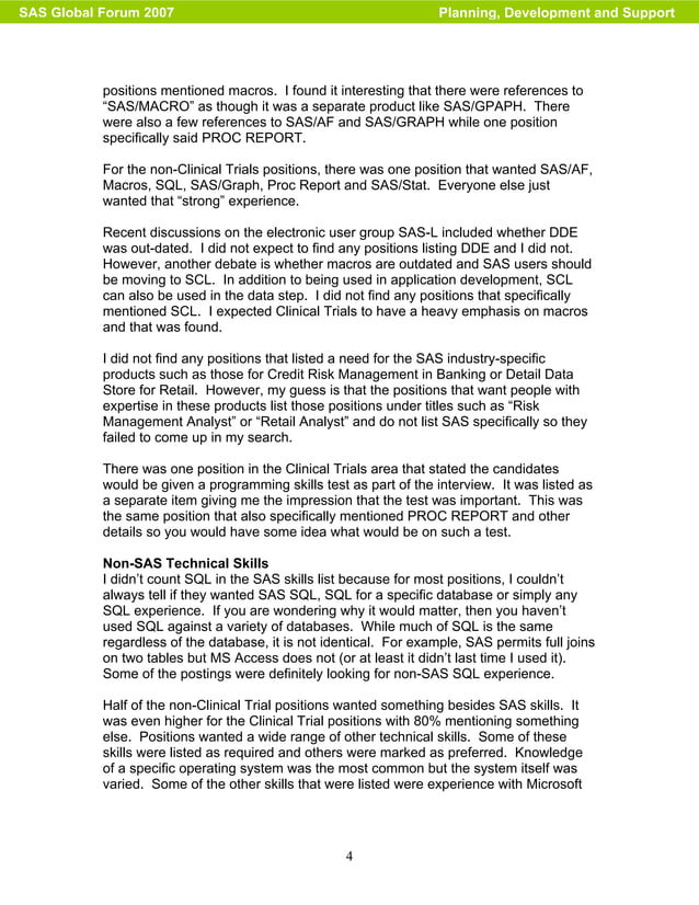 Senior sas programmer | PDF