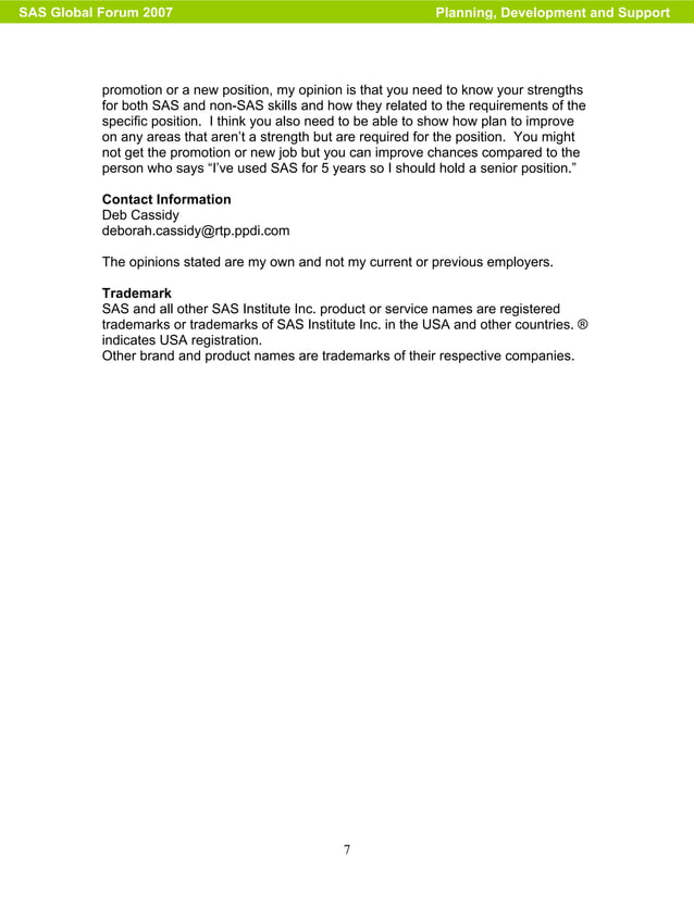 Senior sas programmer | PDF