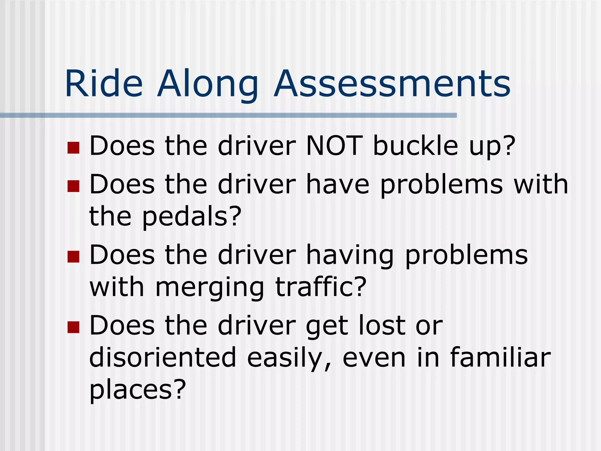 Seniors & driving safety | PPTX