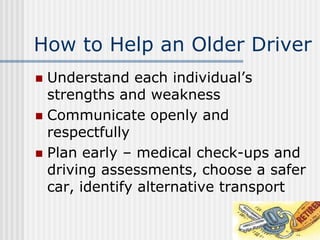 Seniors & driving safety | PPTX