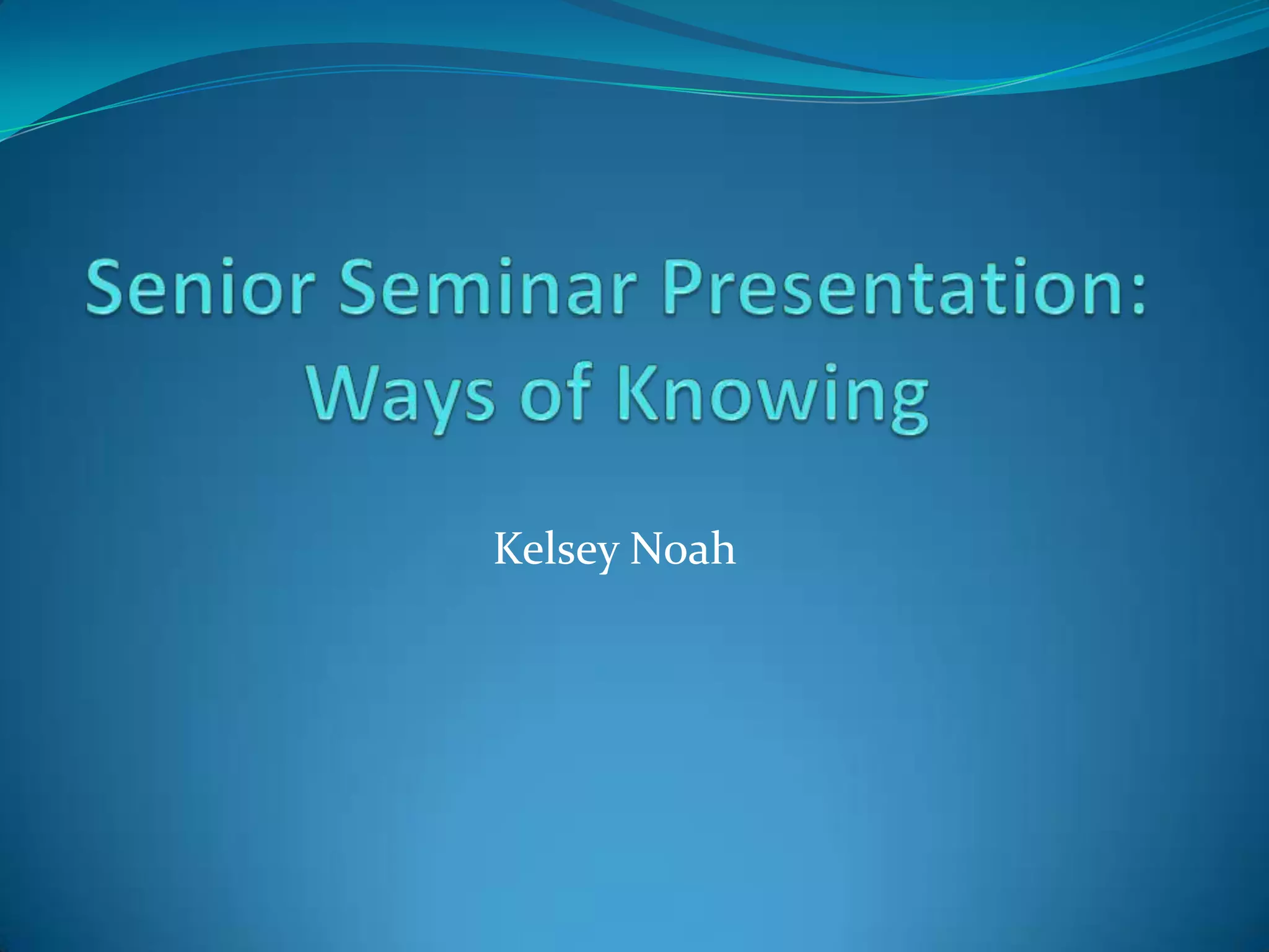 Senior seminar PowerPoint | PPT