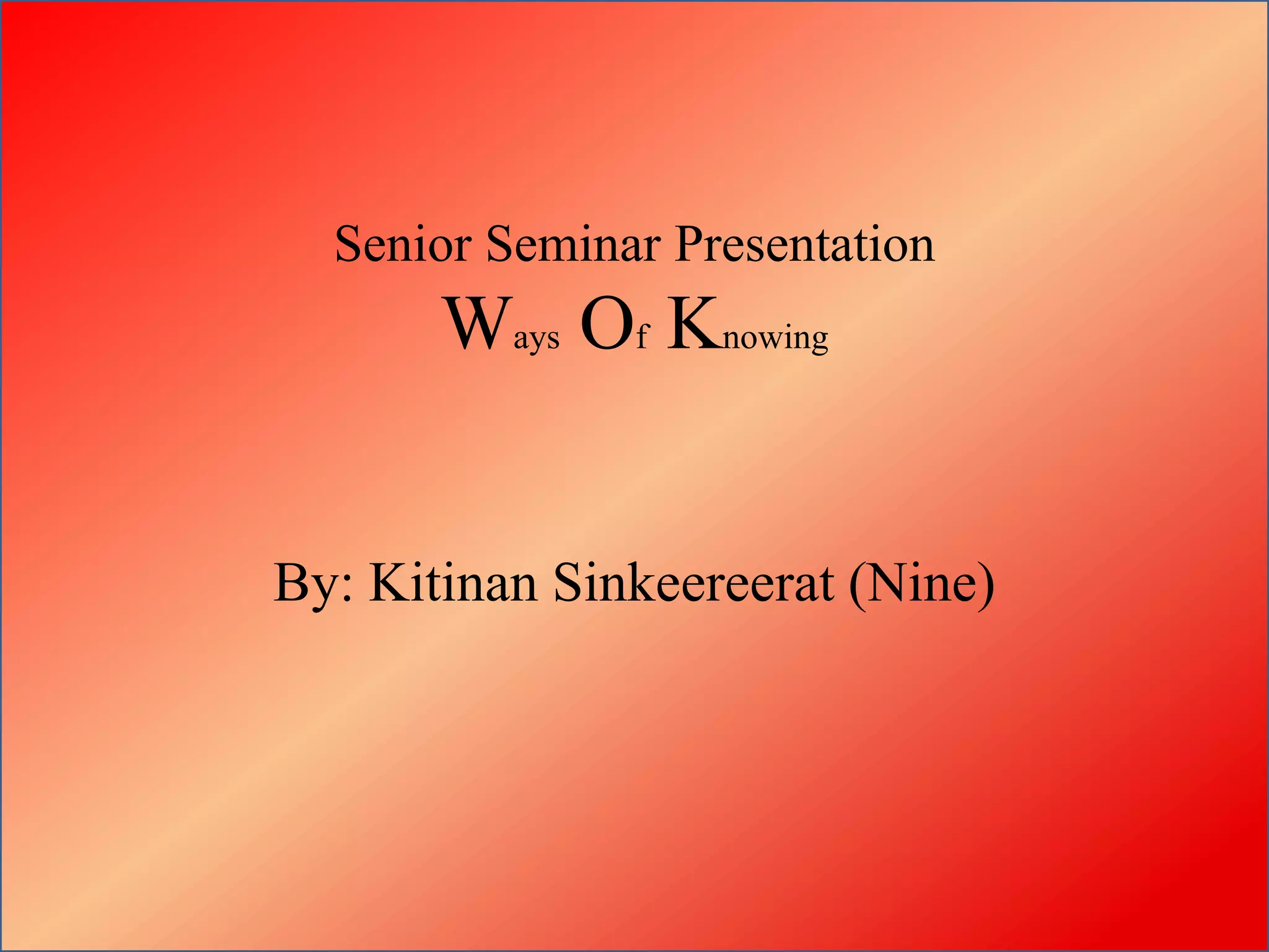 Senior seminar presentation2 | PDF | Science
