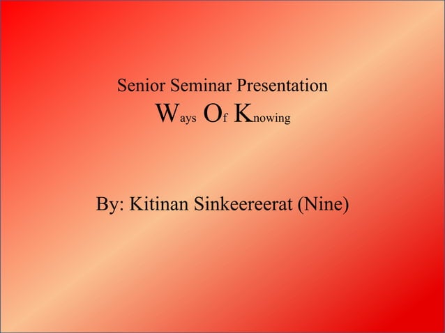 Senior seminar presentation2 | PDF | Science