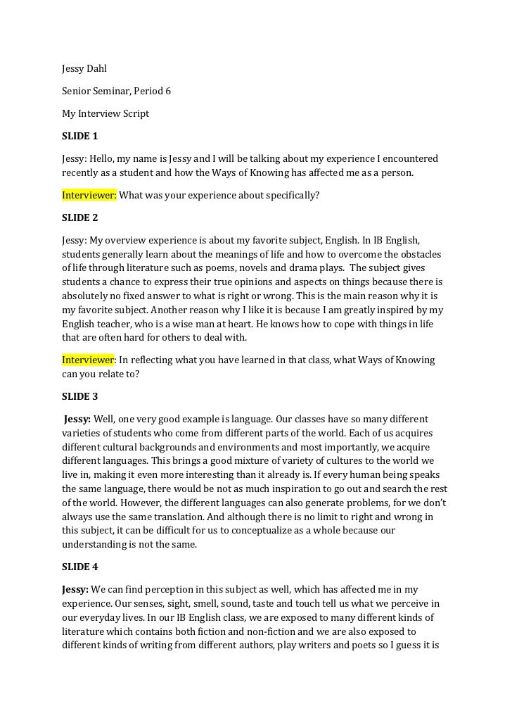 Senior Sem Interview Script senior-sem-interview-script