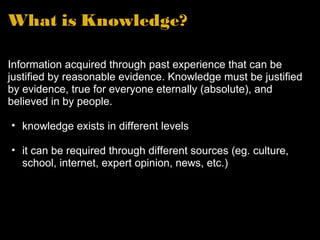 Truth/Knowledge pp | PPT