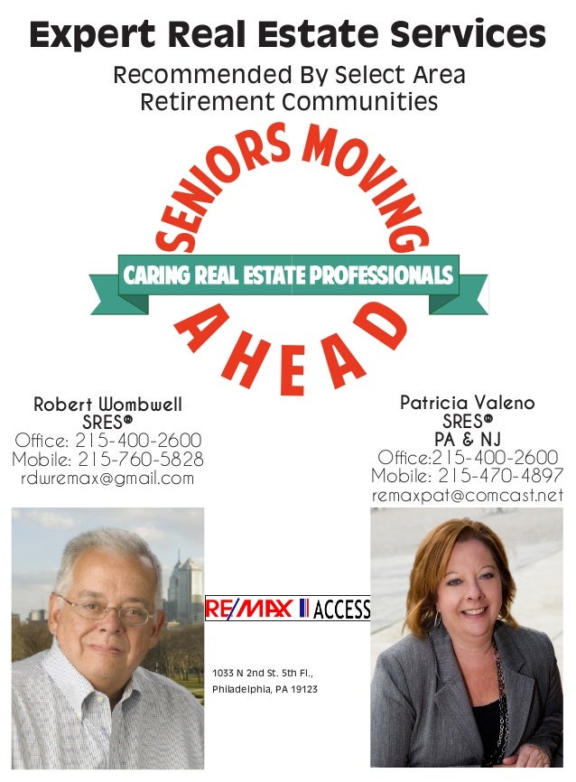 Seniors Moving Ahead Quarter Page Ad for Philadelphia Row Home Magazine