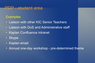 Senior teacher role presentation | PPT