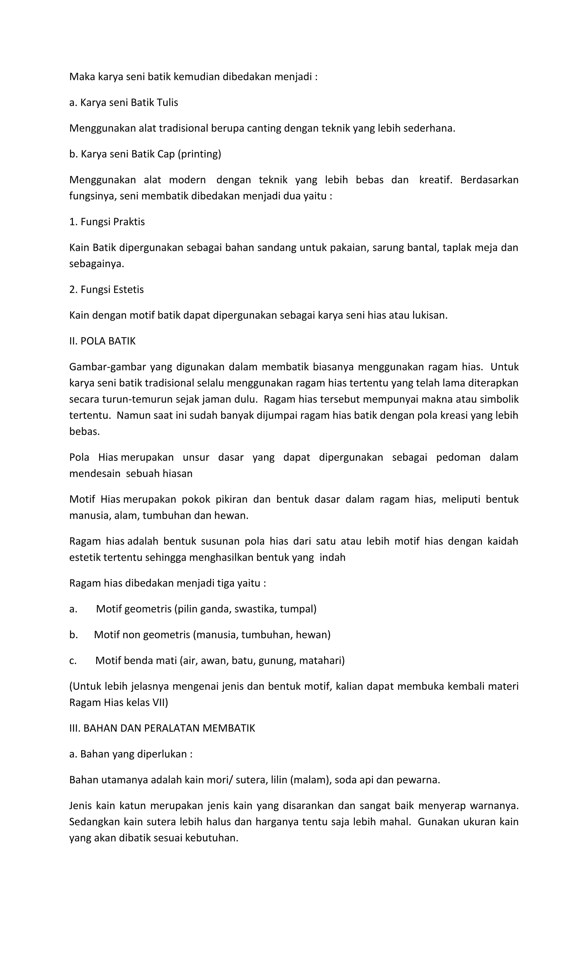 Seni rupa batik | PDF