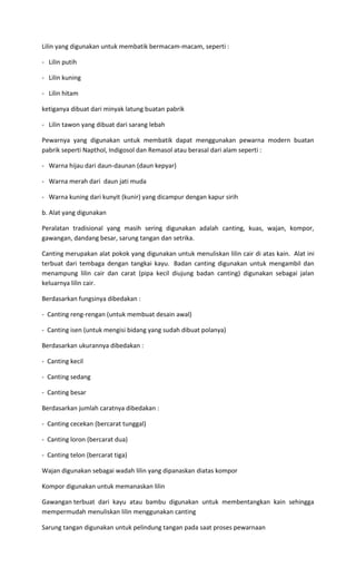 Seni rupa batik | PDF